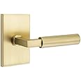 Emtek Privacy Set, Modern Rectangle Rosette, Hercules Lever (Left Hand ...