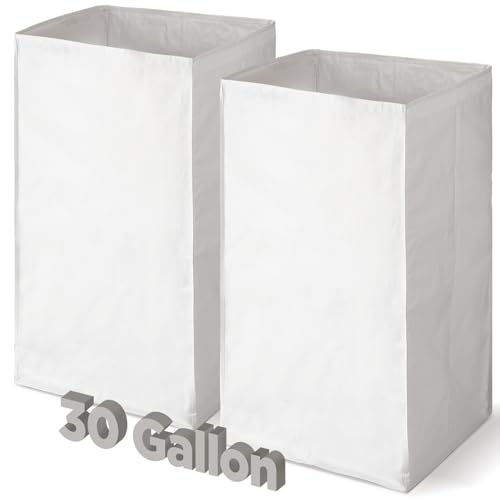 Singhoow 2 Pack 30 Gallon Disposable Trash Cans Reusable Garbage and ...