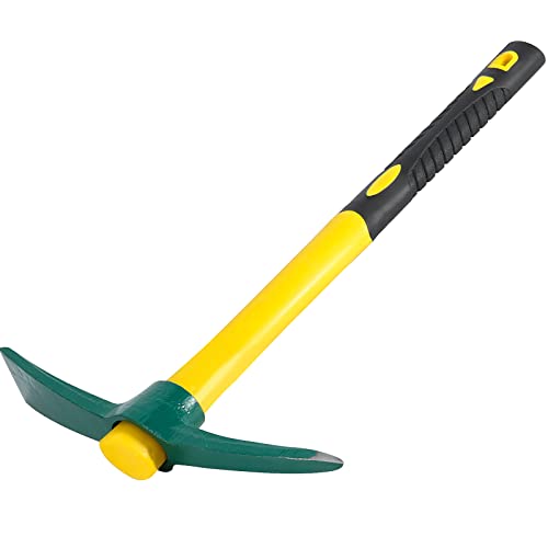 ZEONHEI Pick Mattock Hoe Heavy Duty, Gardening Hand Pick with 15 Inch ...