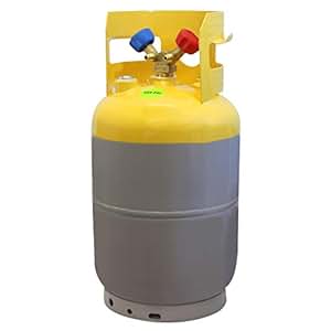 Mastercool (62010) Gray/Yellow Refrigerant Recovery Tank - 30 lb ...