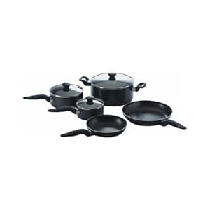 Amazon.com: Mirro A797SA Get A Grip Aluminum Nonstick Cookware Set, 10 ...