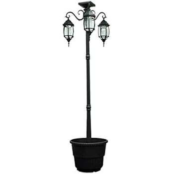 Sun-Ray Madison Solar Lamp Post and Planter - - Amazon.com