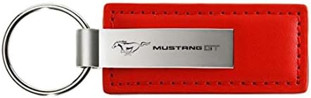 Ford Mustang GT Red Leather Car Key Chain, Official Licensed price in ...