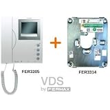 FERMAX 3305 Loft - Intercomunicador por cable con pantalla de montaje ...