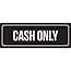 Amazon.com : Cash Only Sticker Signs | Clear and Direct Decal for Cash ...