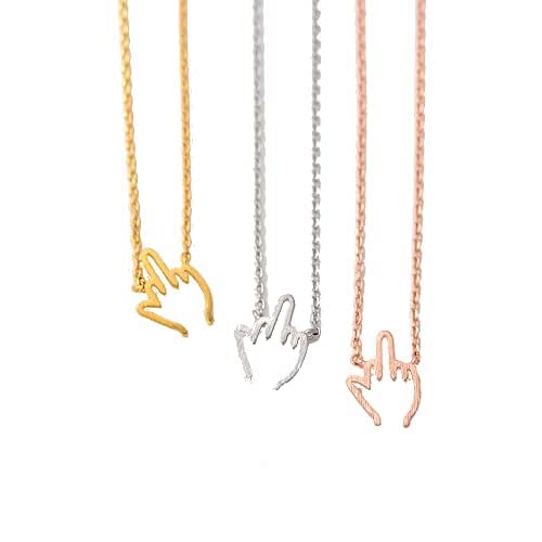 Amazon.com: Middle Finger Necklace : Handmade Products