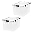 Amazon.com: IRIS 62 Quart WEATHERTIGHT Storage Box, 4 Pack, Clear: Home ...