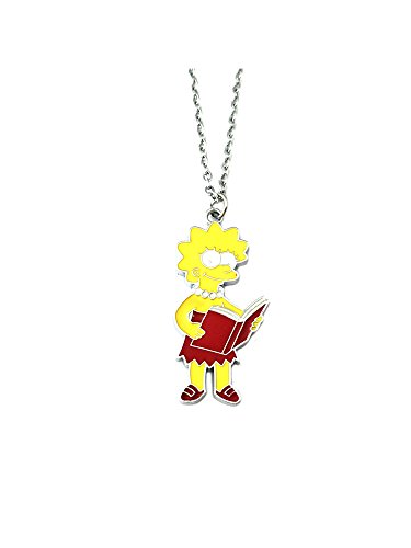 Buy Lisa Simpson Pendant Necklace TV Comics Movies Cartoons Superhero ...