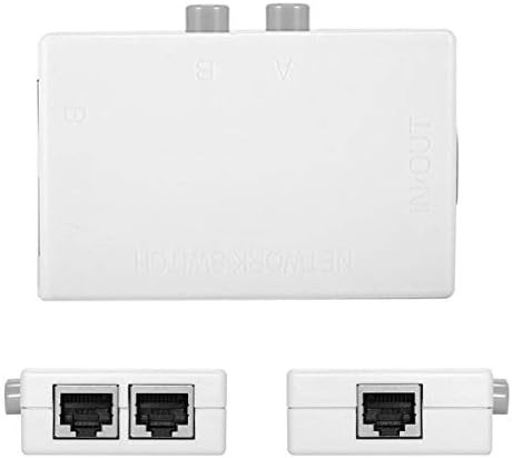 cablecc UTP STP 2 in 1 out 2 Ports RJ45 LAN CAT Network Switch Selector ...