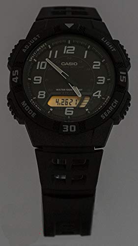 Casio Men's AQS800W-1B2VCF "Slim" Solar Multi-Function Ana-Digi Sport ...