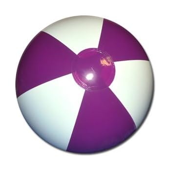 Amazon.com: Beachballs - 16'' Purple & White Beach Ball: Sports & Outdoors