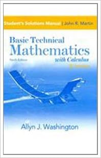 Student Solution's Manual for Basic Technical Mathematics with Calculus ...