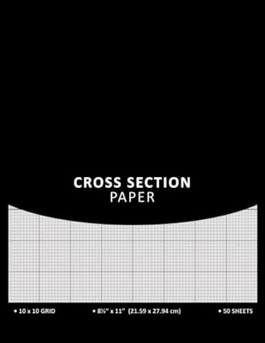 Cross Section Pad: 10 Squares, Graph Paper Cross Section | 10 x 10 Grid ...