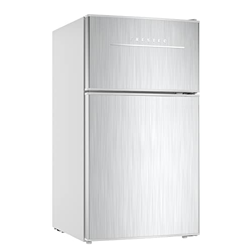 Frestec Mini Fridge with Frezzer,3.2 Cu.Ft Mini Fridge for Bedroom ...