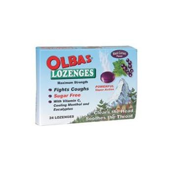 Amazon.com: Olbas Maximum Strength Sugar Free Lozenges, Black Currant ...