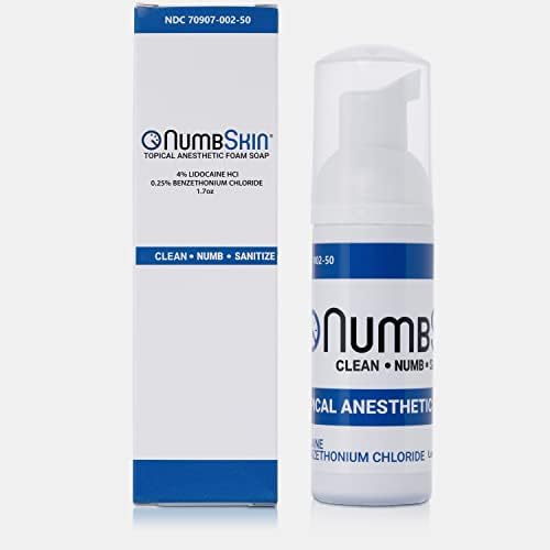 Numbskin Numbing Foam Soap 4% Lidocaine Topical Anesthetic Foaming Soap ...