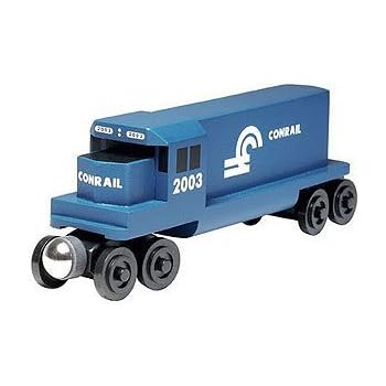 Amazon.com: Conrail Blue GP-38 Diesel Engine - Wooden Toy Train by ...