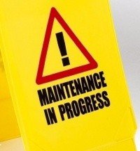 Maintenance in Progress' sign - A Frame Style Warning Sign: Amazon.co ...