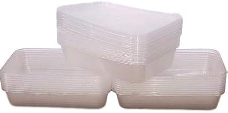 Packitsafe 100 x 500ml Microwave Tub with Lids Food Containers Plastic ...