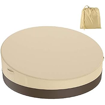 Amazon.com : SunPatio Round Patio Daybed Cover 88 Inch, Heavy Duty ...