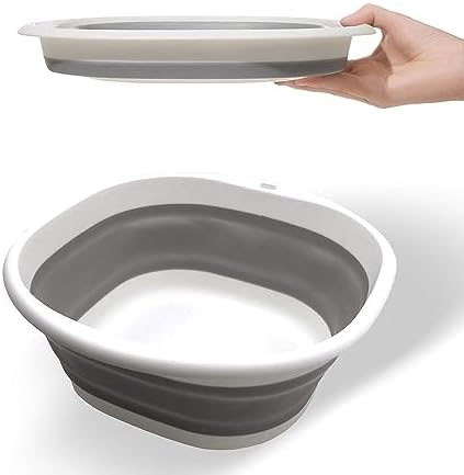 Collapsible Wash Basin, Portable and Space Saving, Multi-Function Use ...