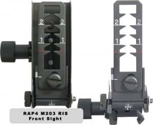 Amazon.com : Leaf Style M203 RIS Front Sight - paintball sight ...