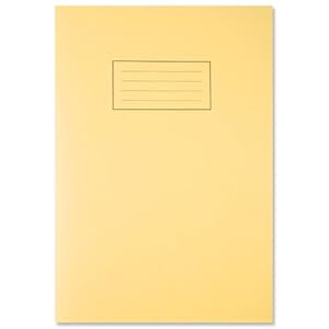 Silvine Exercise Book Ruled and Margin 80 Pages A4 Yellow Ref EX109 ...