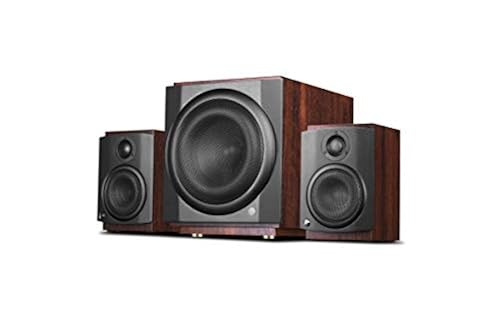 Swans Speakers - M80W - Powered 2.1 Wireless Bookshelf Speakers - HiFi ...