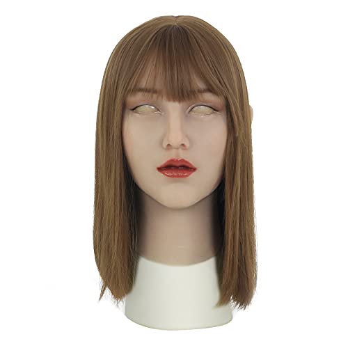 Roanyer Real Silicone Mask Crossdresser Mask Silicone Realistic Cosplay ...