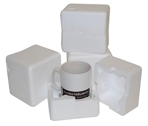 12 Polystyrene Foam Mug Cup Packaging Packing Mailing Postal Boxes ...