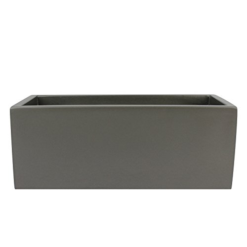 Brisbane Rectangle Fiberglass Planter Box (L:30" x W:10" x H:10 ...