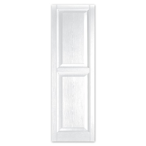 Alcoa/Mastic VINRP1571-11 15" x 71" White Raised Panel Vinyl Exterior ...