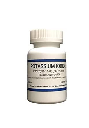 Amazon.com: Potassium Iodide - 100% Pure USP Crystals 100 Grams ...