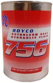 Amazon.com : Royco - 756 Hydraulic Fluid, Mil-PRF-5606H - 1 Quart ...