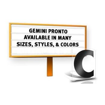 Amazon.com : 8" Gemini Pronto Modern 250 Piece Full Set Black Letters ...