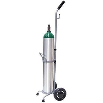 Amazon.com: Rolling 2 Two Wheel Oxygen Tank Cylinder Cart Carrier: Home ...