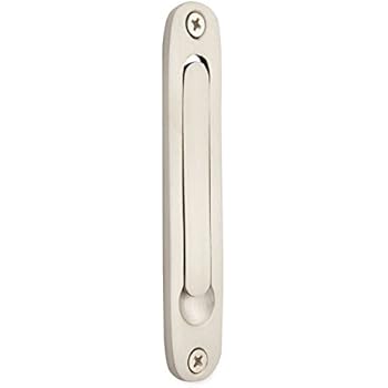 Emtek 2221 4" Height Solid Brass Edge Pull for Sliding Doors, Polished Chrome - Door Hardware ...