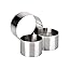 8 Piece Cooking & Dessert Ring Set | 6 x Presentation Mould Rings | 1x ...