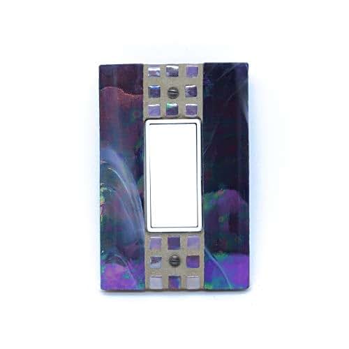 Amazon.com: Iridescent Purple Switch Plate, Stained Glass, Light Switch ...