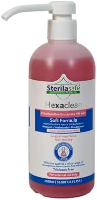 Sterilasafe HexaClean, Antiseptic, Antibacterial Skin Cleanser ...