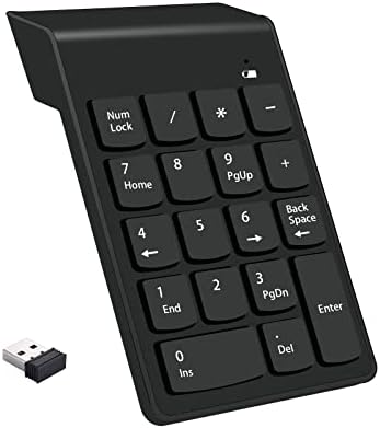 سعر Wireless Silent Number Pad Portable Numeric Keypad Keyboard with ...