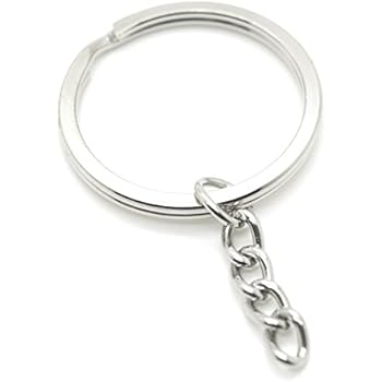 Amazon.com : 32mm 1-1/4" Heavy Duty Steel Key Rings Split Rings with ...