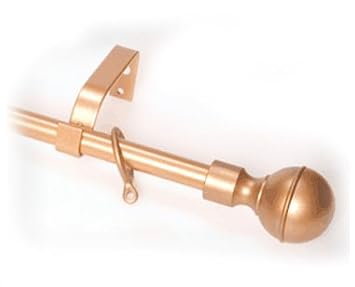 HomeStyle Foundry Extendable Curtain Pole in Gold: Amazon.co.uk ...