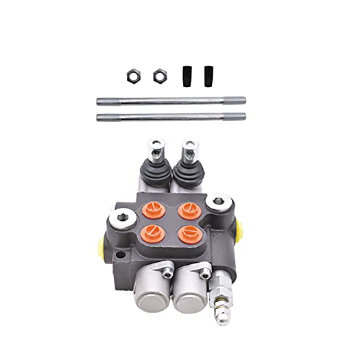 TINVHY 2 Spool Hydraulic Control Valve Double Acting Control Monoblock ...