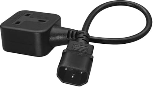 Toptekits PDU/UPS C14 to UK Power Extension Cable 30cm/1ft,Quality UPS ...