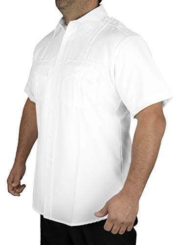 First Class Short Sleeve Uniform Shirt M White - Want It All