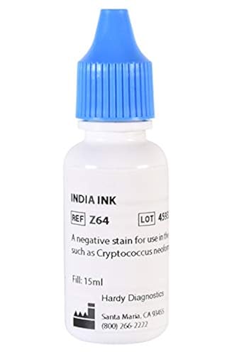 India Ink, for Cryptococcus, Dropper Bottle, 15ml, by Hardy Diagnostics ...