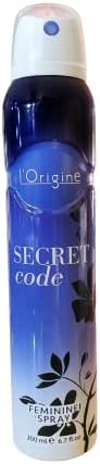 L'origine Secret Code Body Spray & Deodorant 200ml For Her (Feminine ...