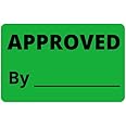 Amazon.com : Approved by - Warehouse Inventory Control Stickers | Green ...