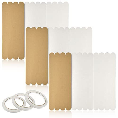 3 Pieces Tri Fold Poster Board Corrugated White Fold Presentation Board ...